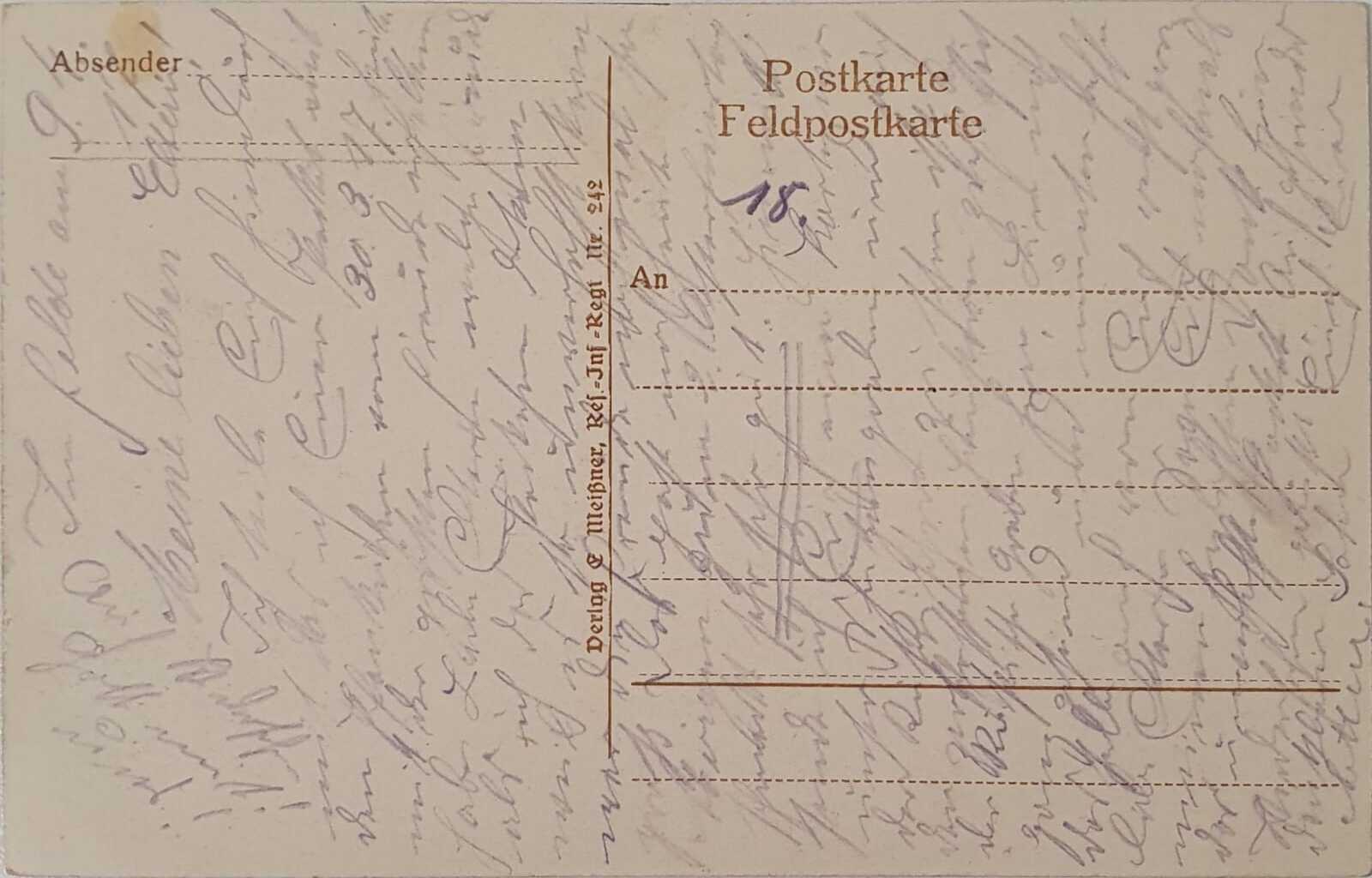 Deutschland Deutsches Reich AK Ansichtskarte Postkarte, I. WK Weltkrieg ...
