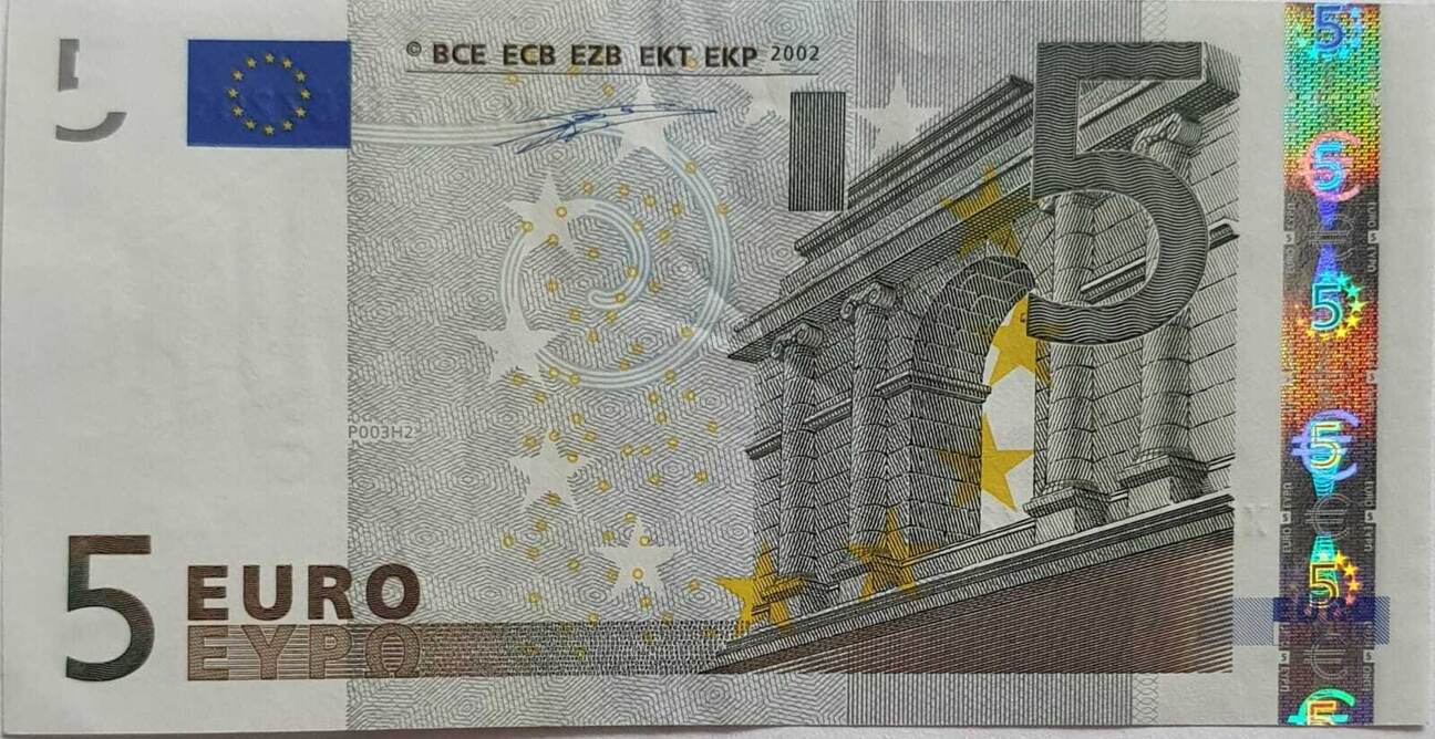 Deutschland 5 Euro 2002 Banknote EF+ | MA-Shops