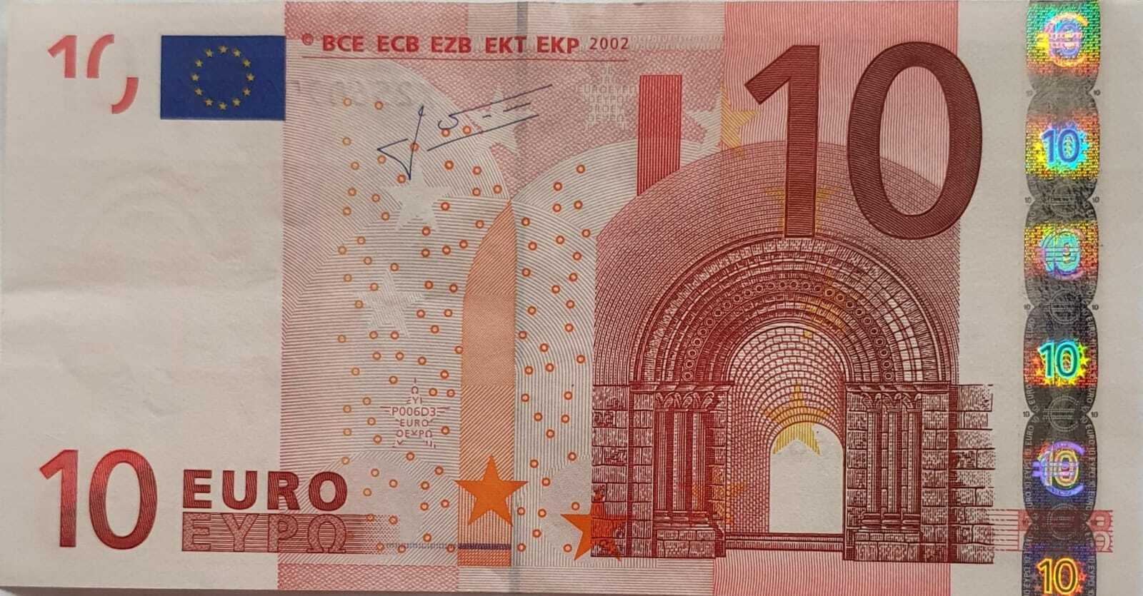 Deutschland 10 Euro 2002 Banknote EF+ | MA-Shops