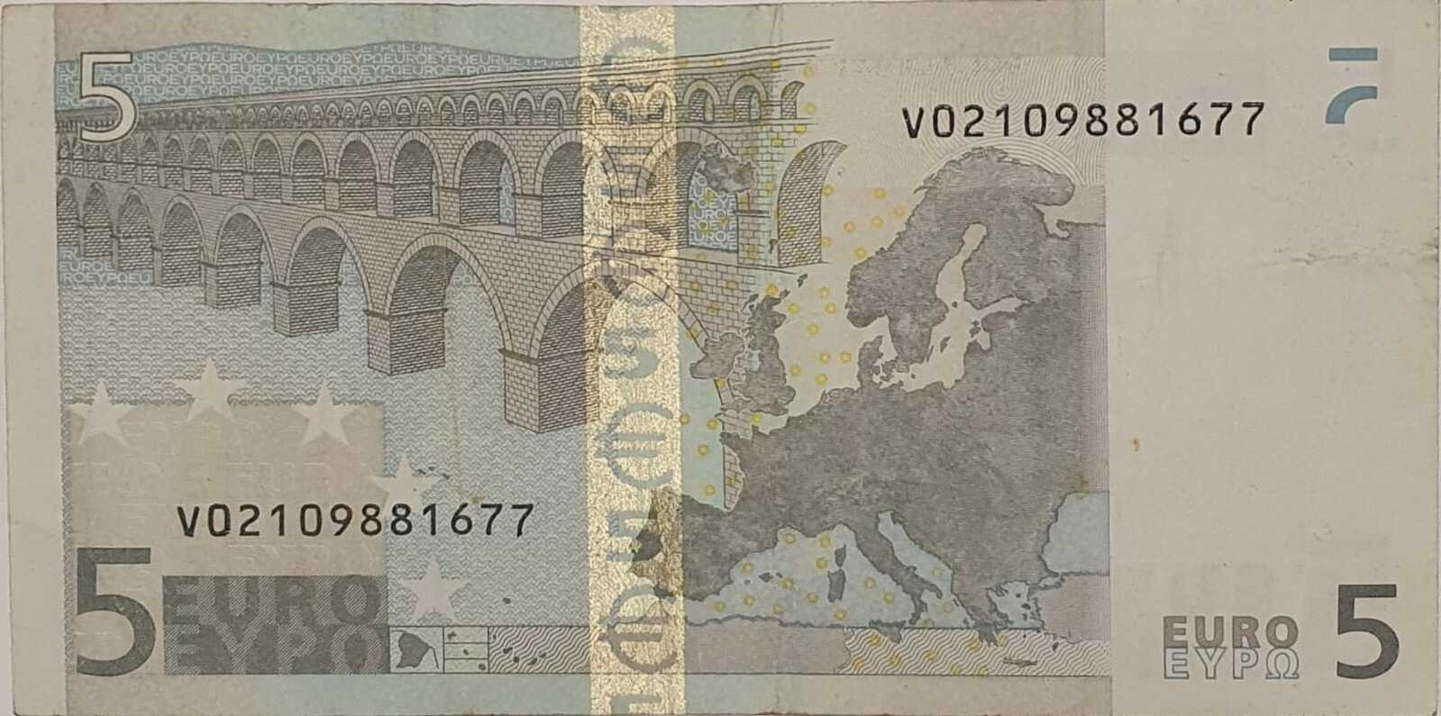 Deutschland 5 Euro 2002 Banknote aEF | MA-Shops