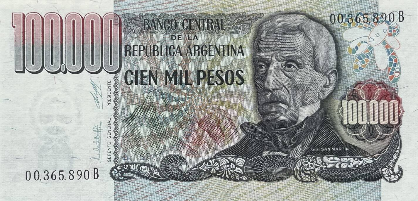 Argentinien 100000 Pesos (1977-83) Banknote I | MA-Shops
