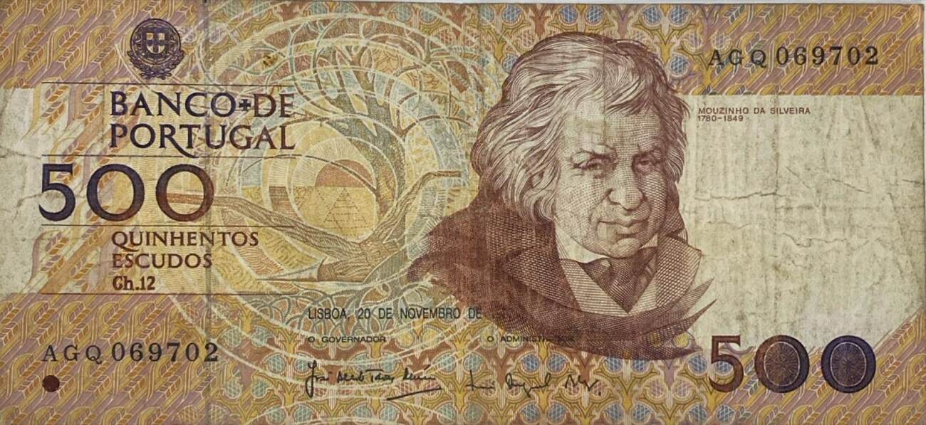 Portugal 500 Escudos 1989 Banknote VF- | MA-Shops