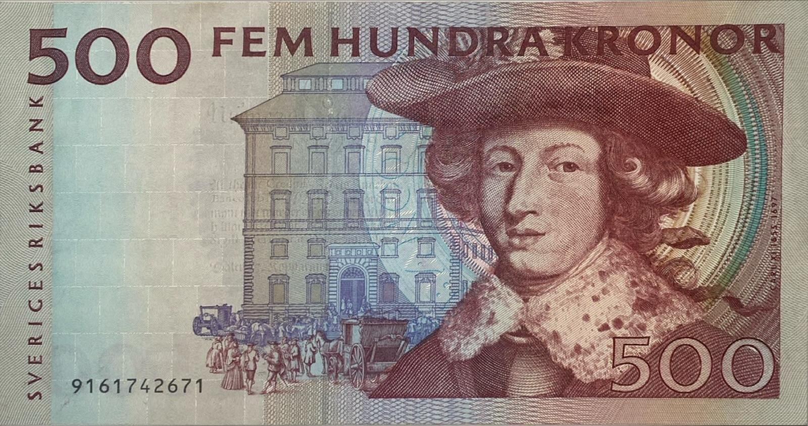 Sweden,Schweden 500 Kronor 1992 Banknote AU-55 | MA-Shops