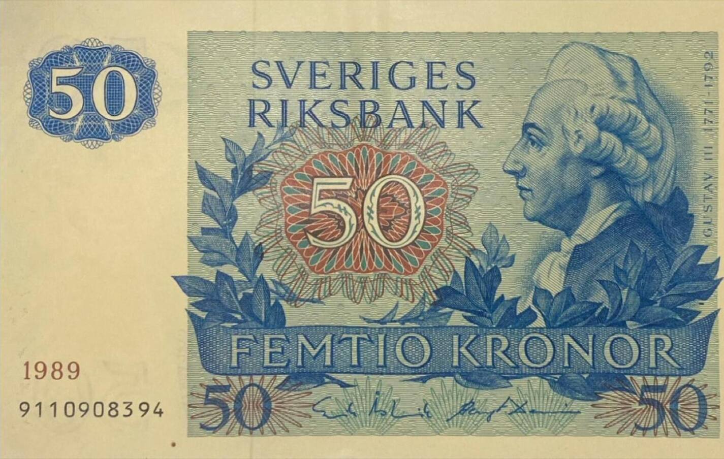 Sweden,Schweden 50 Kronor 1989 Banknote EF | MA-Shops