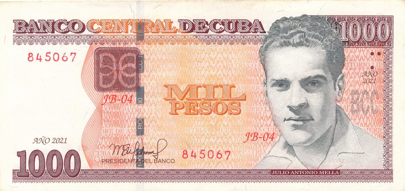 Kuba 1000 Pesos 2021 Julio Antonio Mella unc- | MA-Shops