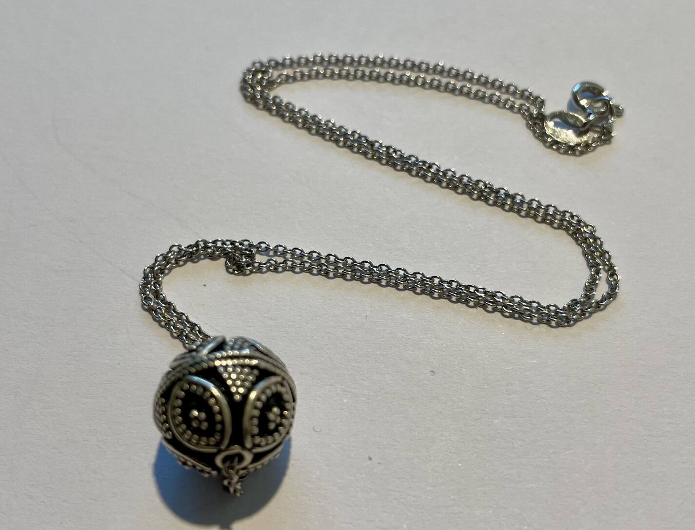 Silberkette mit Kugel 925er Sterling Silber Silberschmuck | MA-Shops