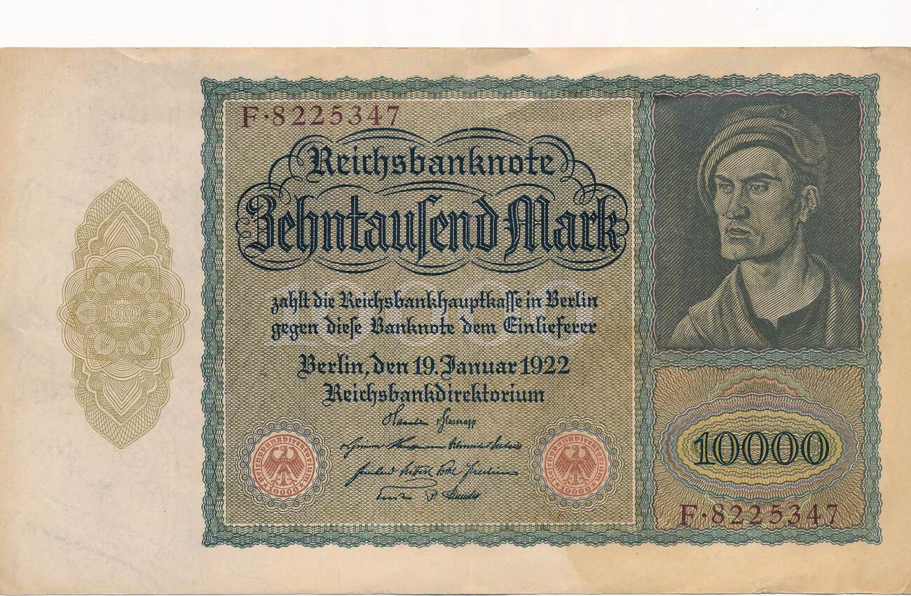Deutsches Reich Deutschland, Weimarer Republik 10000 Mark ...