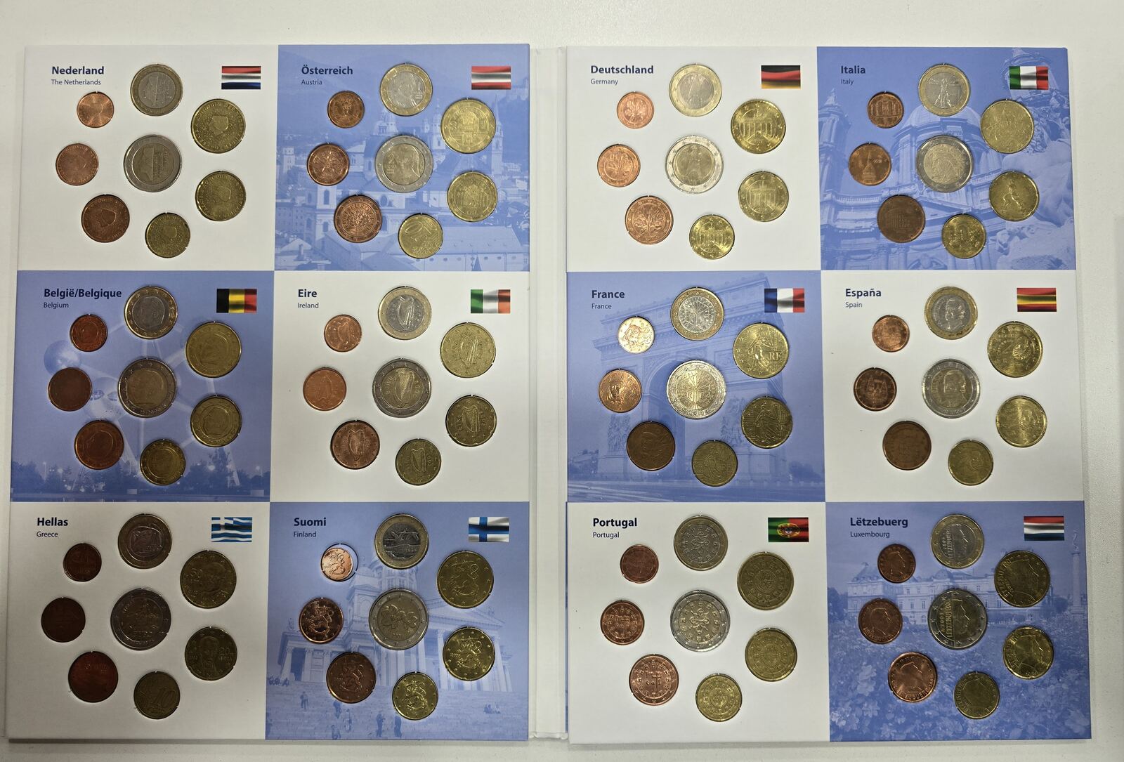 Münzen der ersten 12 Euroländer : Europa 12x 3,88 Euro 1999-2006 ...
