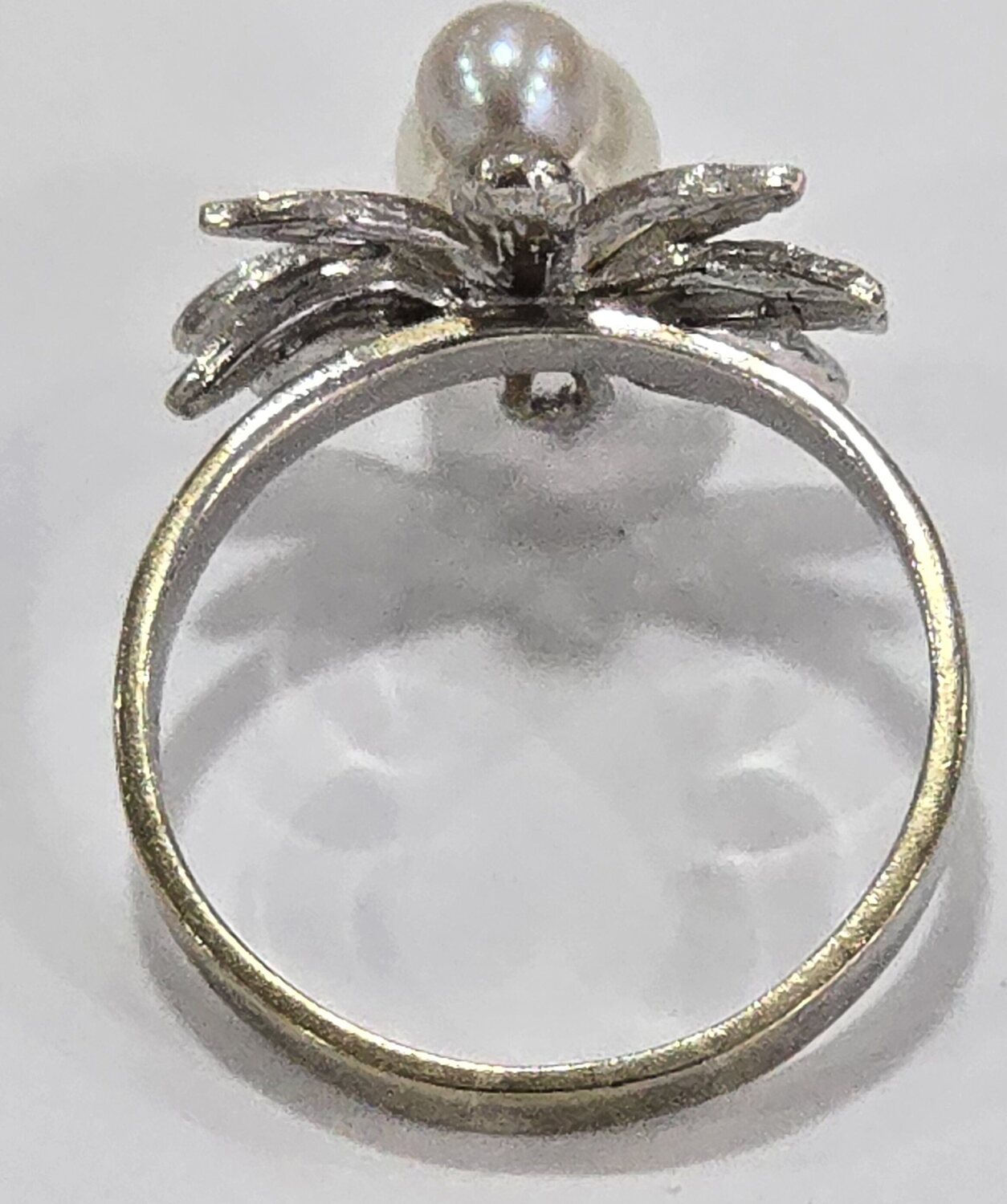 Goldschmuck Weißgold Perlenschmuck vintage 14K 585 er Gold Ring mit Akoya Perlen Perlenring ...