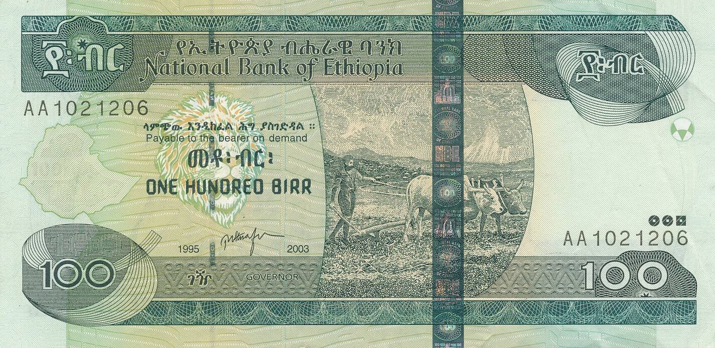 Äthiopien 100 Birr 2003 Banknote unc | MA-Shops