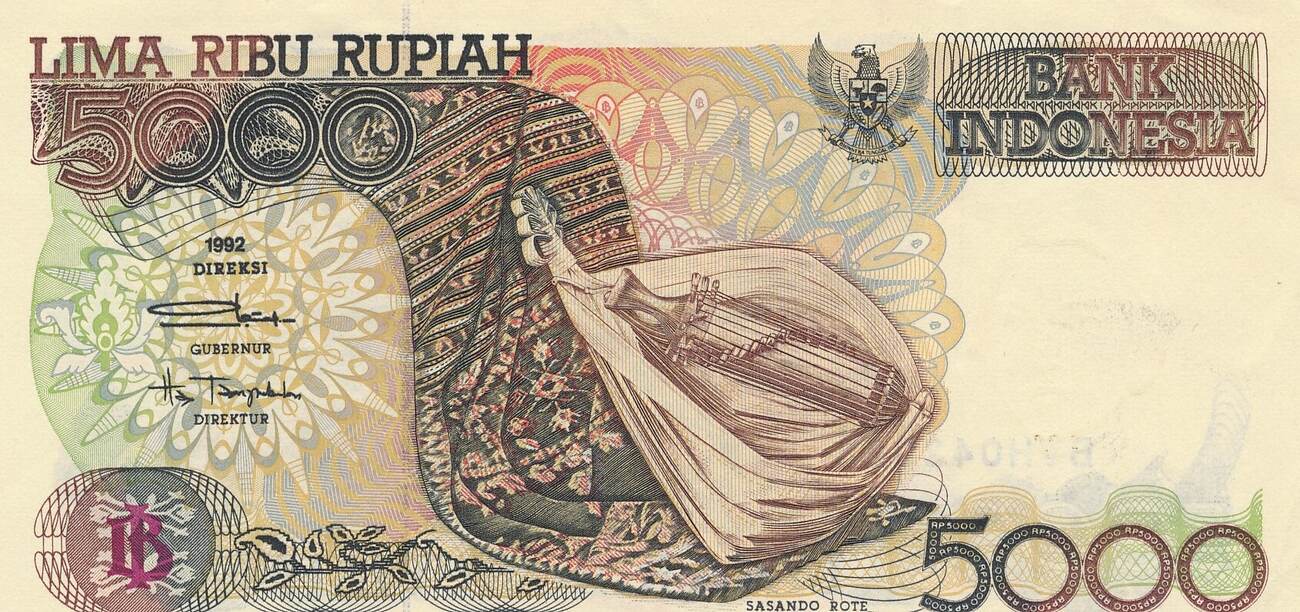 Indonesien 5000 Rupien 1992 Banknote EF | MA-Shops
