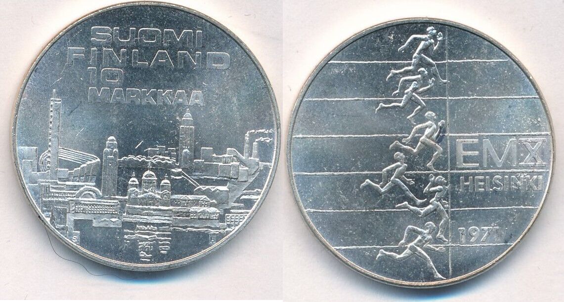 10 Markkaa 1971 EM Finnland: Helsinki | MA-Shops