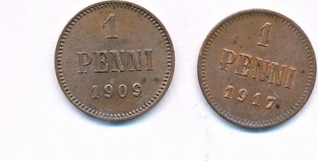 1 Penni 1917 Finnland 1909 und | MA-Shops
