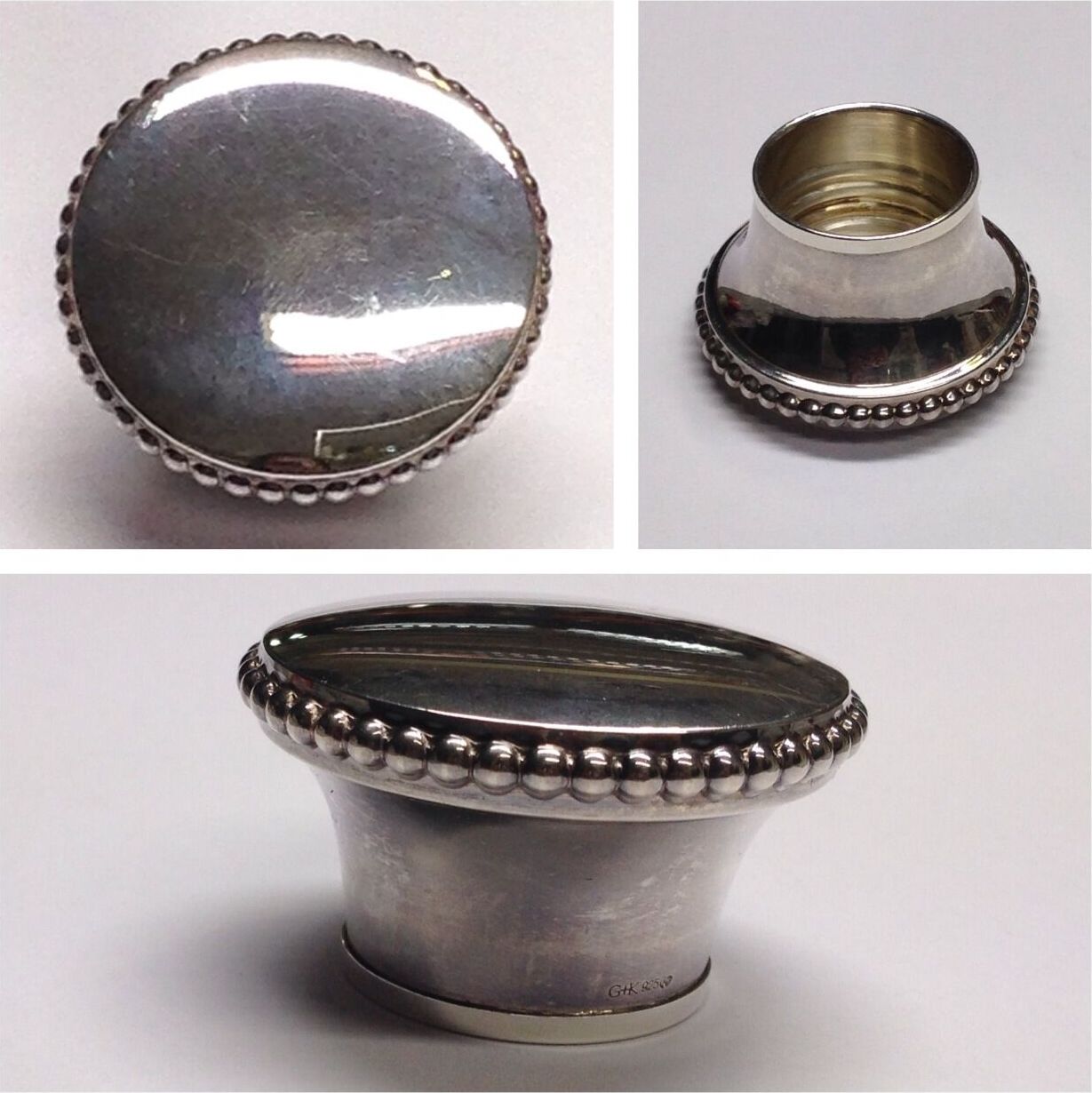 Deckel Flaschendeckel aus 925er Silber Silberdeckel | MA-Shops