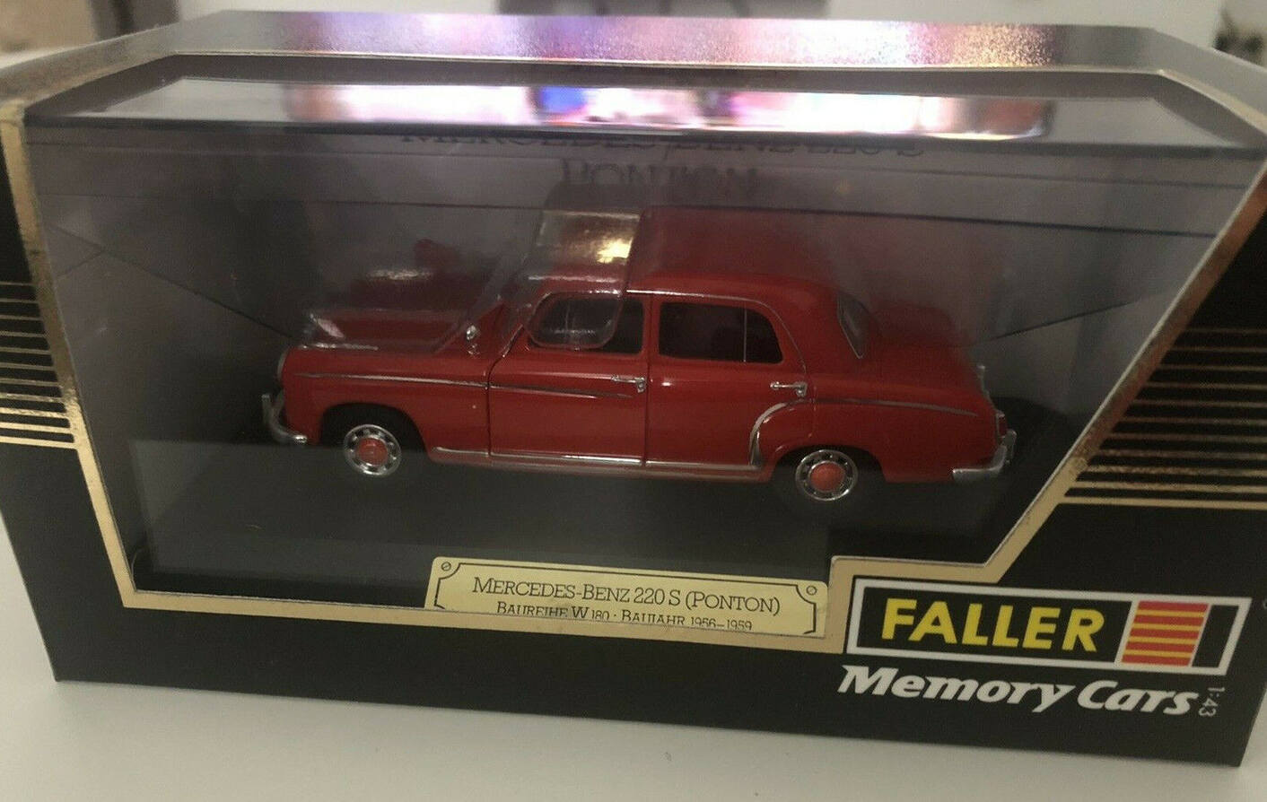 Faller Memory Cars 4346 Mercedes-Benz 220 S (Ponton) Feuerwehr W180 ...