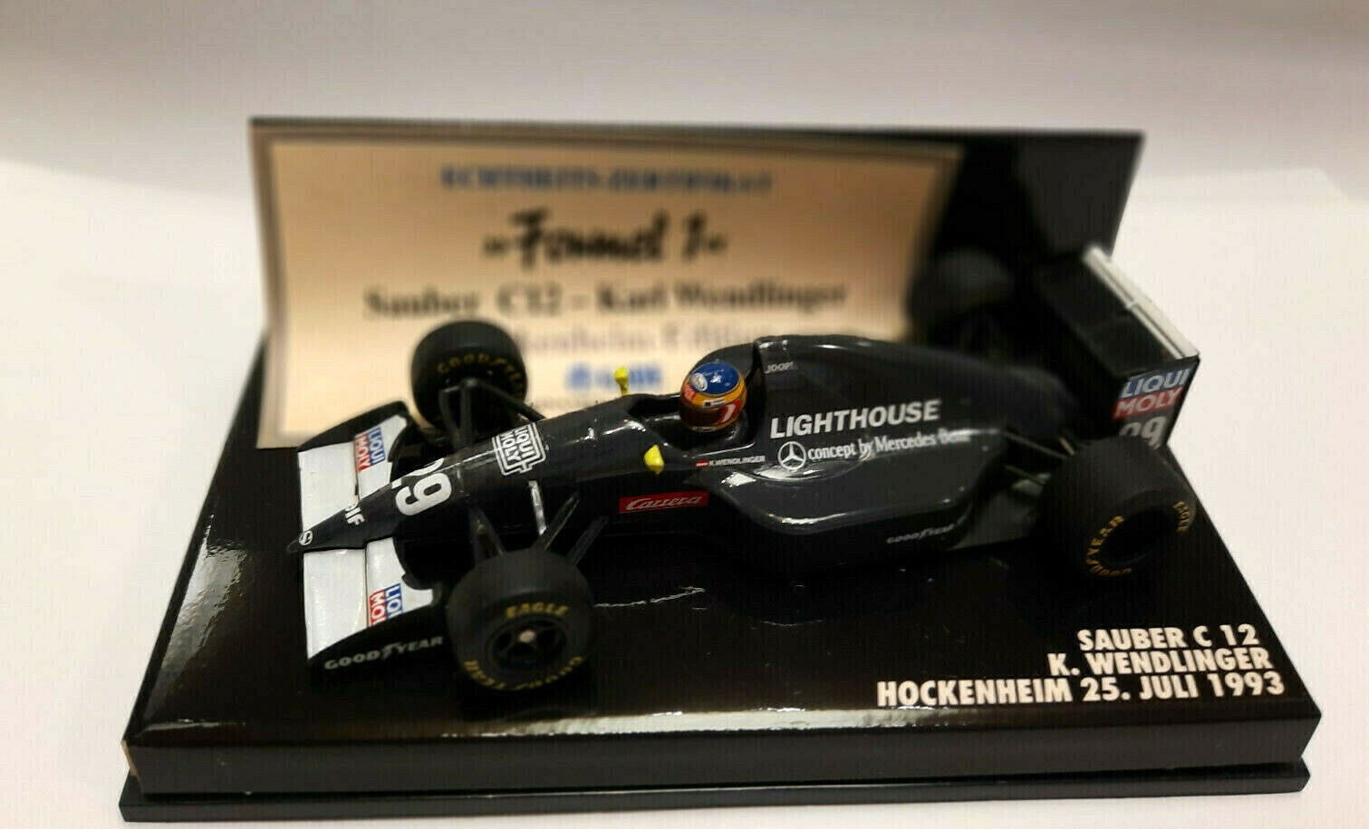 25.7.1993 Minichamps Formula Sauber C12 Karl Wendlinger Hockenheim ...