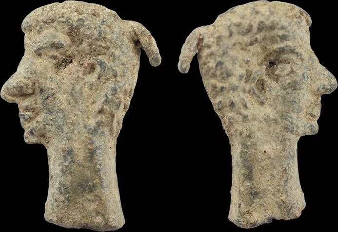 Ancient art Ancient roman lead head of an aristocrate, Julio-Claudian ...