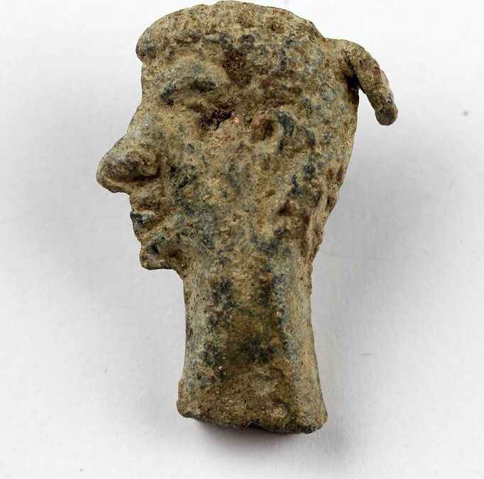 Ancient art Ancient roman lead head of an aristocrate, Julio-Claudian ...