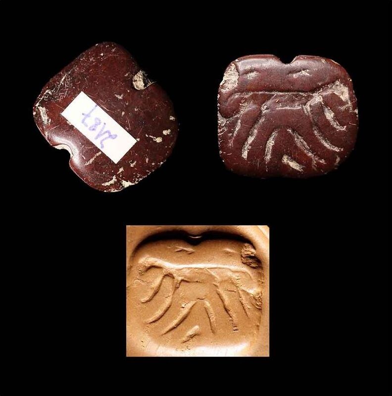 Ancient art Jasper stone figural Gable seal, Anatolian or Levantine 4th ...