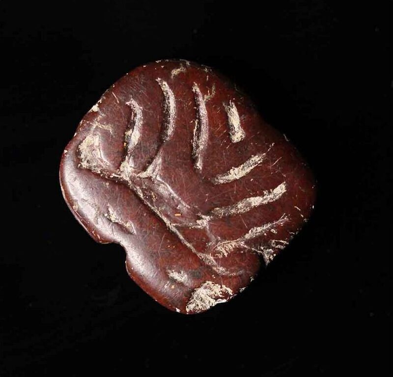 Ancient art Jasper stone figural Gable seal, Anatolian or Levantine 4th ...