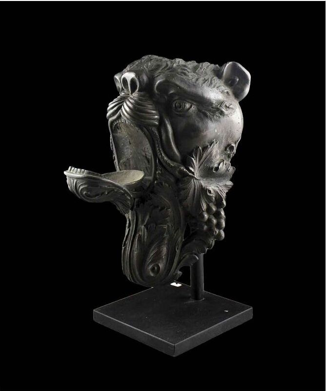 Medieval & later artifacts Massive late Renaissance bronze Lion mask ...