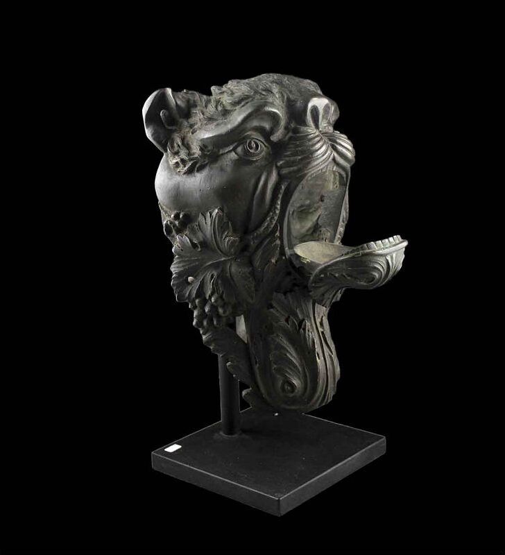 Medieval & later artifacts Massive late Renaissance bronze Lion mask ...