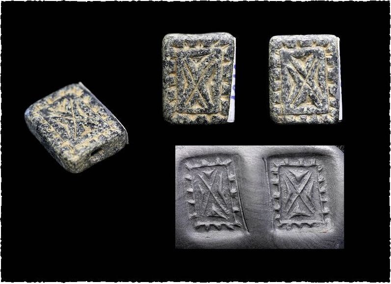 Ancient art Mesopotamian Bifacial tabloid seal, 2nd. half of 4th. mill ...