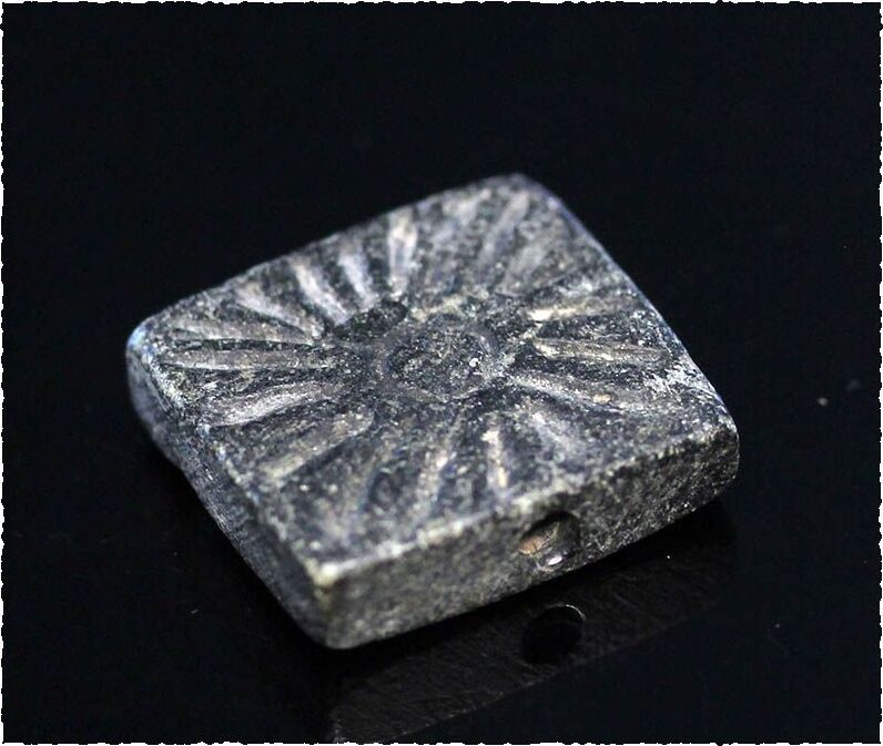 Ancient art Fine tabloid stone stamp seal, Mesopotamian 4th. mill. BC ...