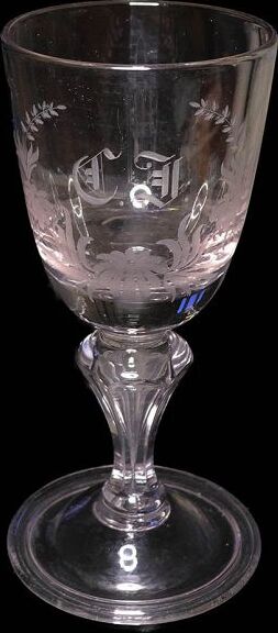 Medieval & later artifacts Massive early European glass Goblet or Pokal ...
