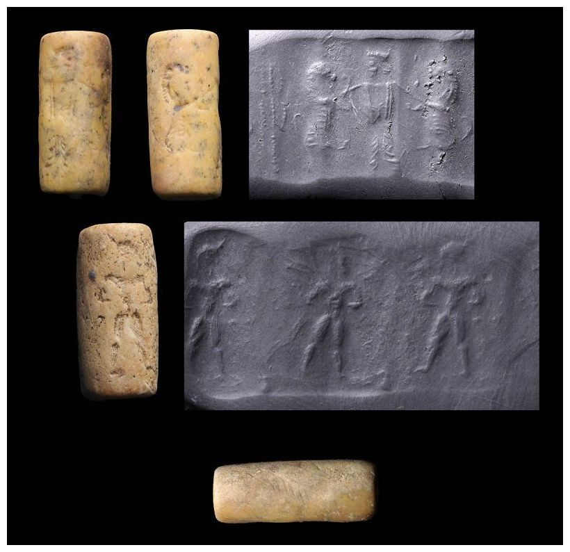 Ancient art Mesopotamian stone cylinder seals (3) Achaemenid period ...