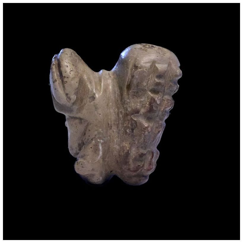 Ancient art Pre-Columbian large stone figural amulet of the maize God ...
