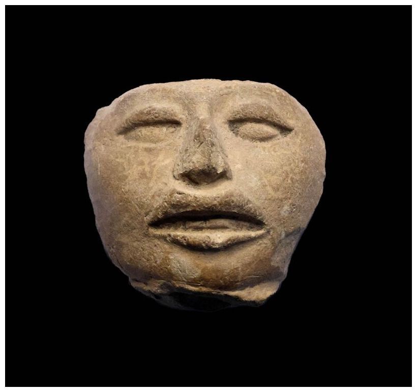 Ancient art Nice Mayan pottery face / mask, Pre-columbian, 1st. mill ...
