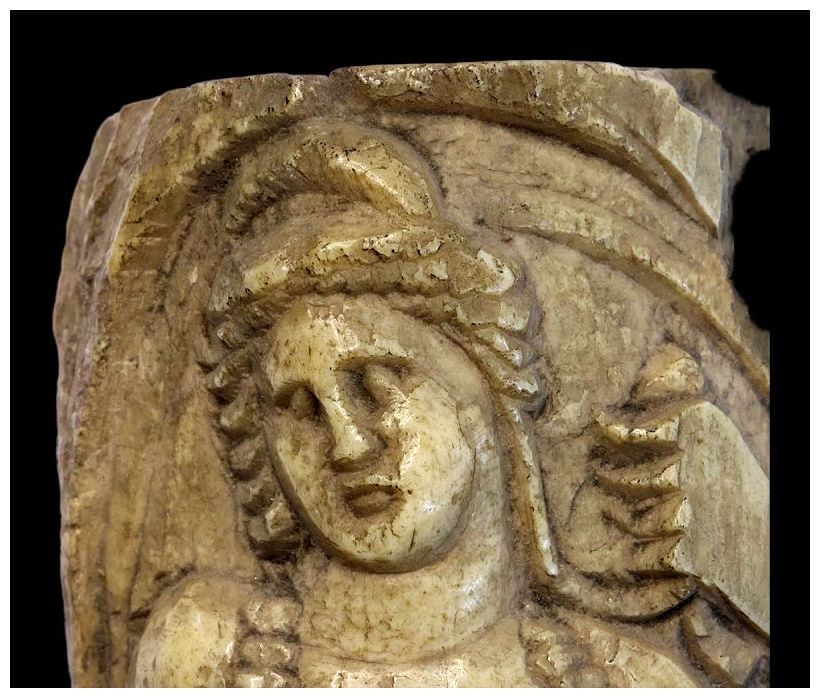 Ancient art Large bone carving of Isis / Aphrodite, Egypt Greco-Roman ...
