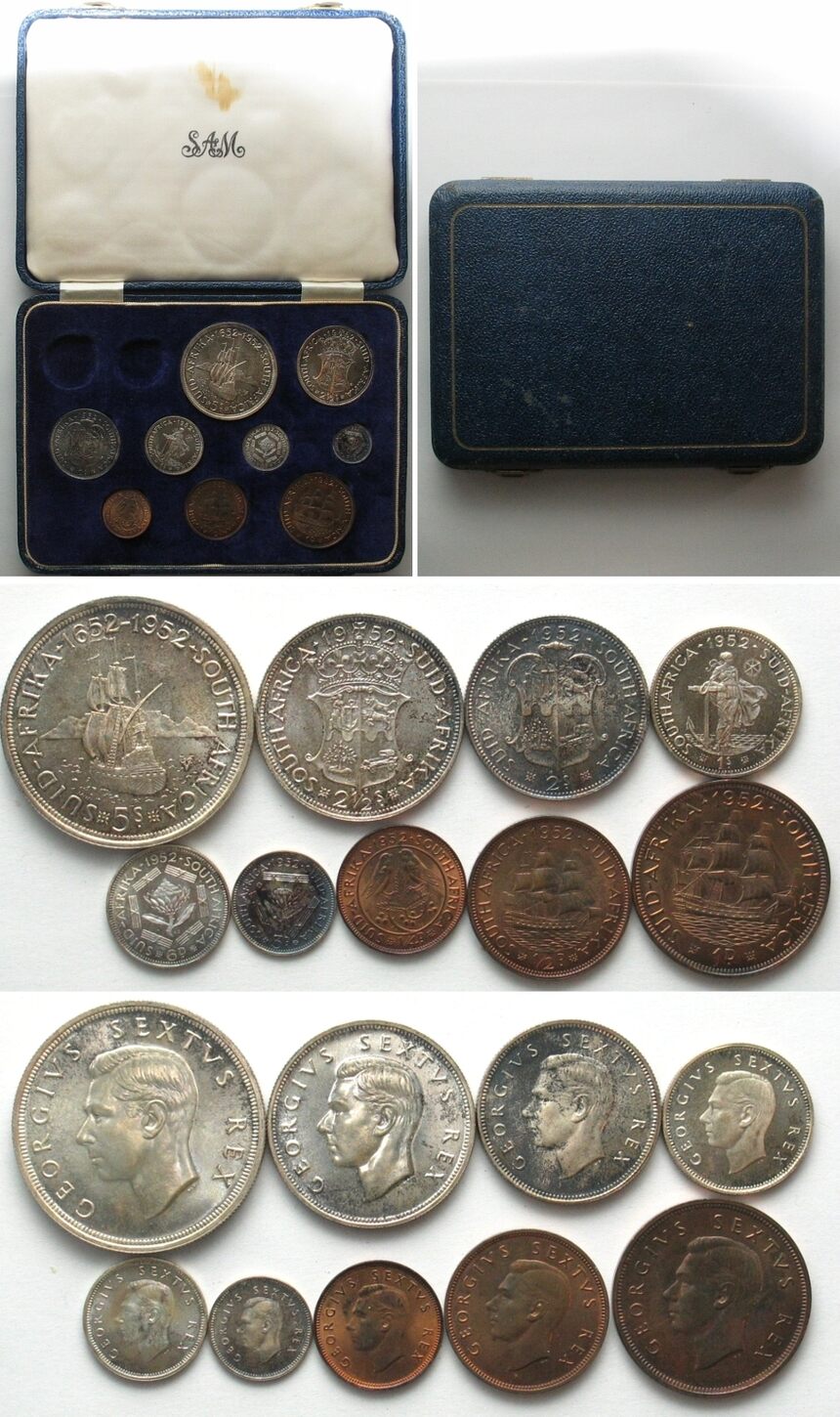 Südafrika SOUTH AFRICA 1952 Proof Set GEORGE VI | MA-Shops