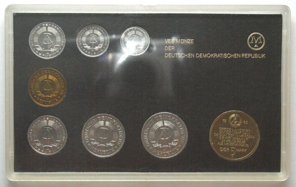 Deutschland - DDR GERMAN DEMOCRATIC REPUBLIC 1985 BU MINT SET ...
