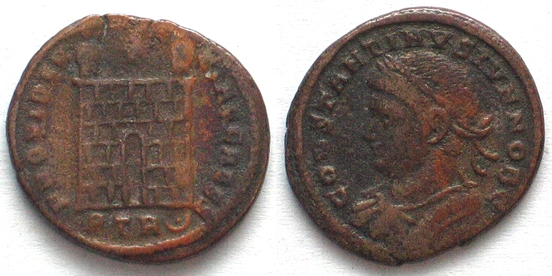 Roman Imperial CONSTANTINE II (317-340 AD). AE Follis, 326, PTR ...