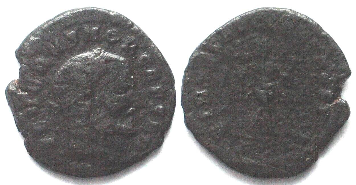 Roman Imperial SEVERUS II (305-307 AD). AE Follis, Ticinum mint, VIRTVS ...