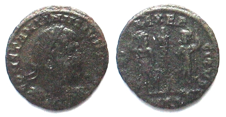 Roman Imperial CONSTANTINE II (317-340 AD). AE Follis, Trier mint ...