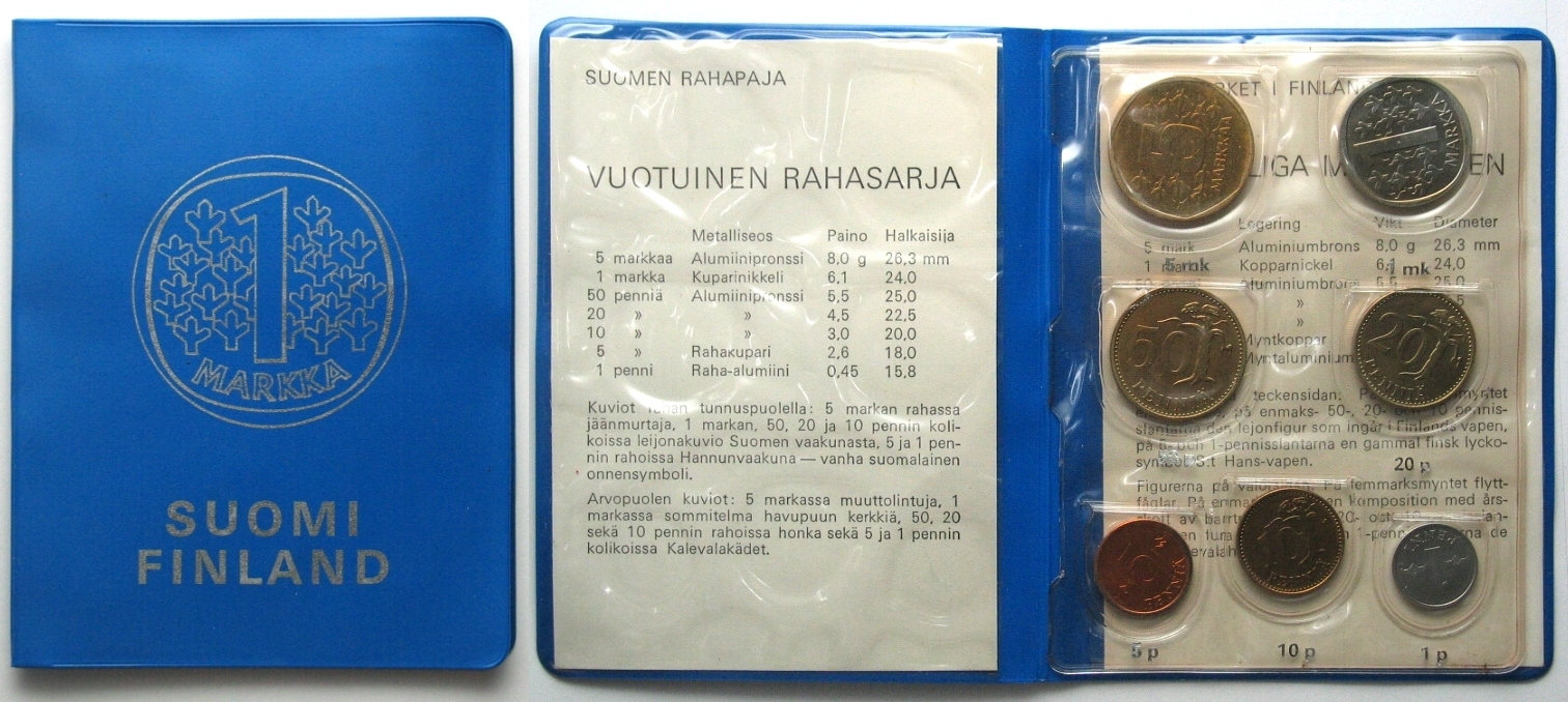 Finnland FINLAND 1973 MINT SET SCARCE! BU | MA-Shops