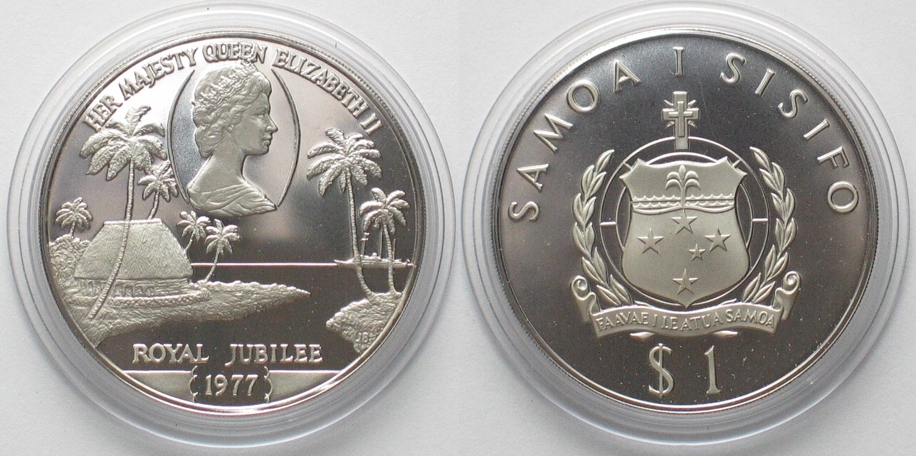 Samoa (Westsamoa) SAMOA 1 Tala 1977 Queen ELISABETH II Silver Jubilee ...