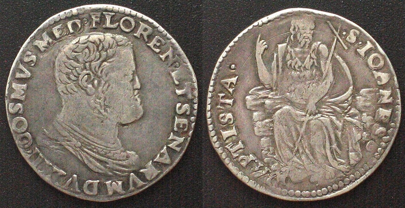 Italien - Florenz Italy FLORENCE Testone ND (1559), COSIMO I DE MEDICI ...