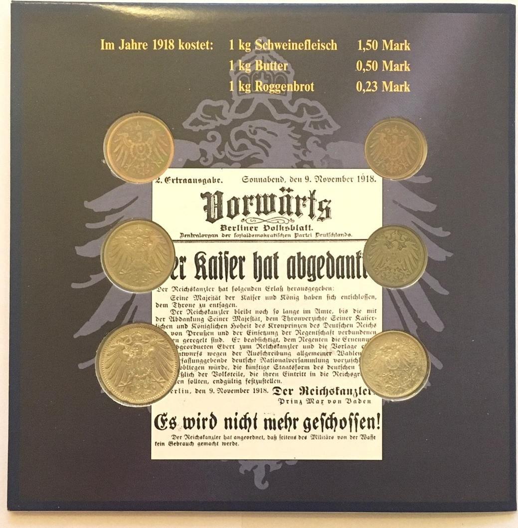 Preussen 1890-1918 GERMANY DURING WILHELM II COIN SET 6 coins w. 2 x ...