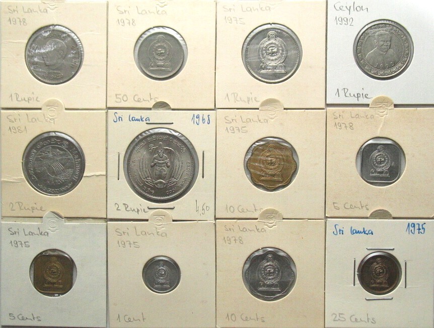 SRI LANKA Collection of 12 coins 1968-1992, many in top condition! | MA ...