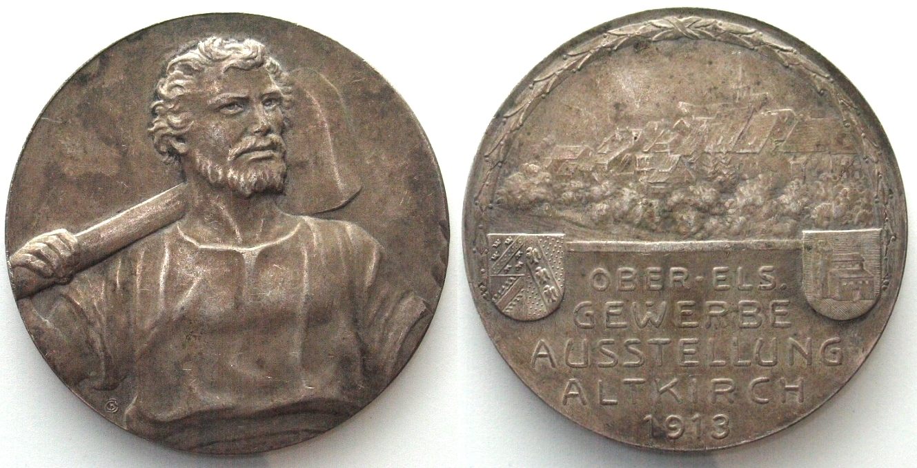Deutschland - Medaillen ALTKIRCH. Oberelsässische Gewerbe-Ausstellung ...