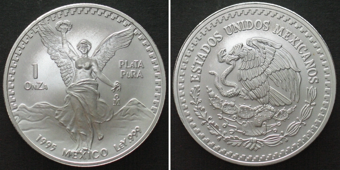 Mexiko MEXICO 1 Onza 1995 LIBERTAD silver UNC | MA-Shops