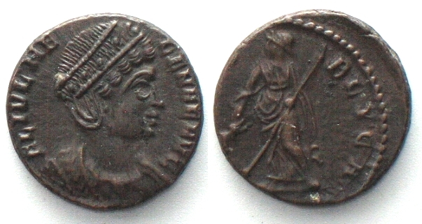 Roman Imperial HELENA, Mother of Constantine I. AE Follis 14mm, 337-340 ...