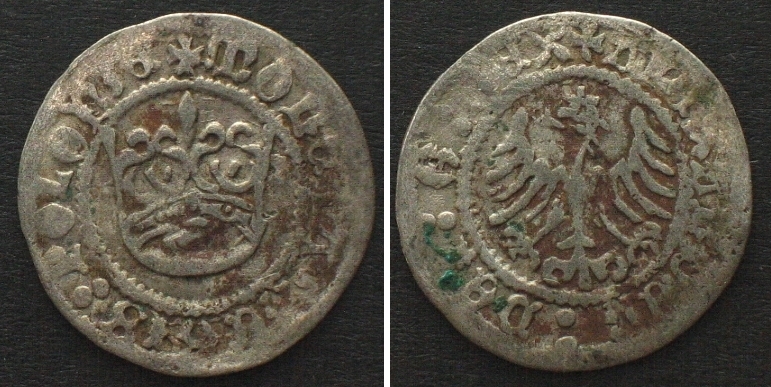 Polen POLAND 1/2 Grosz ALEXANDER I. JAGIELLON (1501-1506) silver VF ...