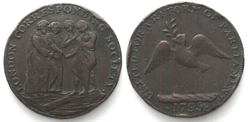 British Tokens - Middlesex MIDDLESEX, London. 1795 Half Penny Token ...