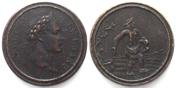 Frankreich - Jetons NAPOLEON LE GRAND. Whist token about 1810, Sower ...