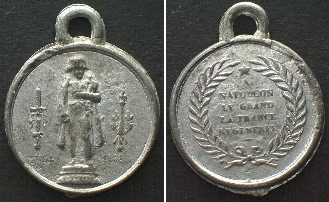 Frankreich - Jetons NAPOLEON I. Restoration of the Statue on the column ...